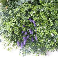 China Wholesale Artificial Boxwood Foliage Garden Hedge Green Wall Panels 42cm Diameter 2.3kg for sale