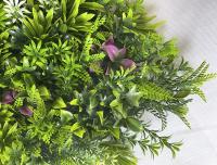 China Wholesale Artificial Boxwood Foliage Garden Hedge Green Wall Panels 42cm Diameter 2.3kg for sale