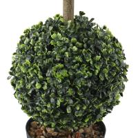 China 42cm PE PP Artificial Plant Topiary Ball Faux Boxwood Decorative Balls Waterproof Custom Color for sale