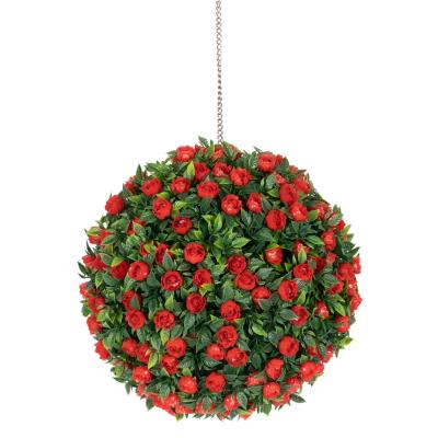 China Artificial Plant Balls 35-42cm Diameter PE PP UV Resistant Decorative Greenery for sale