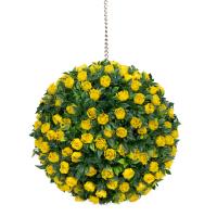 China 15.7 Inch 4 Layers Artificial Plants Round Ball For Backyard Balcony for sale