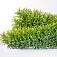 China Artificial Grass Wall 30mm Boxwood Vertical Fence Decorative Green PE PP for sale