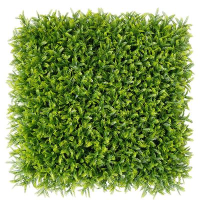China Artificial Grass Wall 30mm Boxwood Vertical Fence Decorative Green PE PP for sale