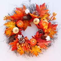 China Hanging Artificial Decoration Christmas Flower Garland for sale