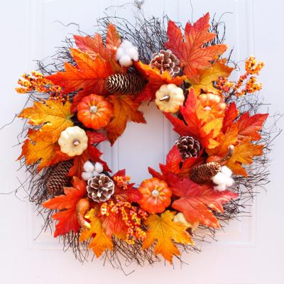 China Hanging Artificial Decoration Christmas Flower Garland for sale