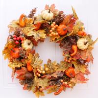 China Hanging Artificial Decoration Christmas Flower Garland for sale