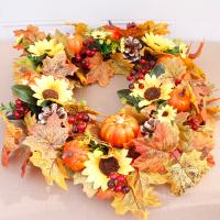 China Hanging Artificial Decoration Christmas Flower Garland for sale