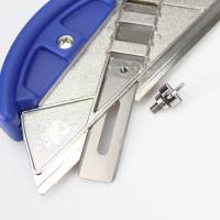 China Double Blades Carpet Knife Crain Cushion Back Cutter 30 Degree Stainless Steel 304 for sale