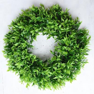 China Odourless Artificial Willow Leaf Greenery Garland Non Toxic for sale