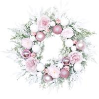 China 35-42cm Artificial Plant Wall Panels Eucalyptus Wreath for sale