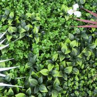 China Vertical Backdrop Panel Plastic Plant Artificial Hedge Fence Green Wall For Decoration for sale
