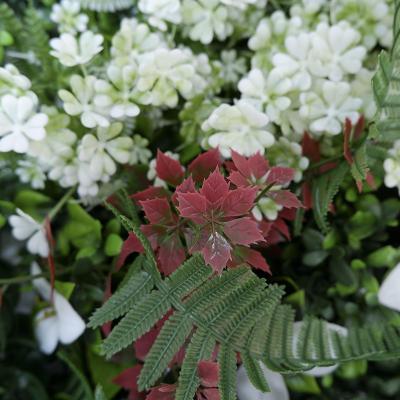 China UV Protected Artificial Greenery Hedge Wall Panel 50x50cm for Decoration for sale
