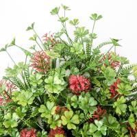China PE Plastic Greenery Artificial Grass Wall Panels Backdrop 30mm For Indoor Decor for sale