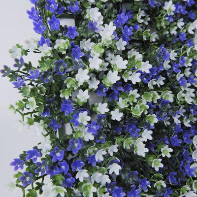 China Artificial Greenery Wall Panels 50x50cm UV Resistant Fireproof Decorative Faux Plants for Indoor Outdoor for sale