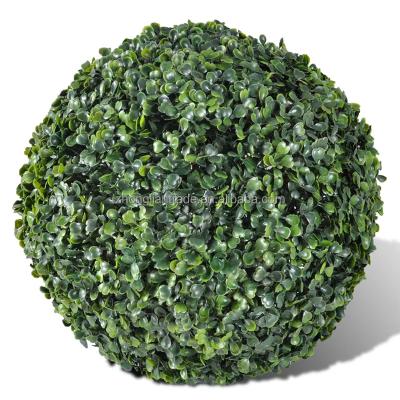 China Artificial Plant Wall Panels 42cm Diameter PE PP Decorative Flower Ball for Landscaping Hotel Garden for sale