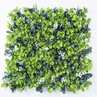 China Anti-UV Plastic Artificial Grass Wall Greenery Panels 50x50cm for Home Decoration for sale