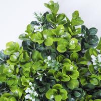 China Anti-UV Plastic Artificial Grass Wall Greenery Panels 50x50cm for Home Decoration for sale