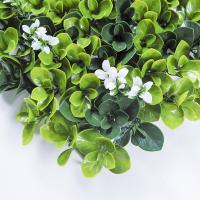 China Anti-UV Plastic Artificial Grass Wall Greenery Panels 50x50cm for Home Decoration for sale