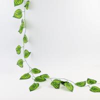 China Fabric Artificial Ivy Vines 12 Strands 2m Hanging Greenery Garland for Wedding Decoration for sale