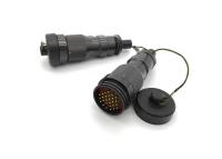 China NK27 Male Seismic Cable Connector Used For 12 Channels Seismograph Recording for sale