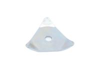 China Triangular Plate Geophone Case Metal 1 Pcs Supplied With Screw Bolt for sale