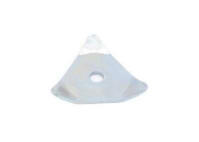 China Triangular Plate Geophone Case Metal 1 Pcs Supplied With Screw Bolt for sale