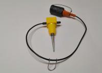 China Accurate Vertical Geophone , 10Hz Seismic SM24 Geophone Spike 75mm for sale