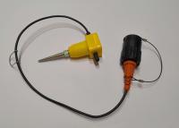 China Accurate Vertical Geophone , 10Hz Seismic SM24 Geophone Spike 75mm for sale