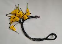 China Low Distortion Vertical Geophone 40Hz Element Steel Spike Length 75mm for sale