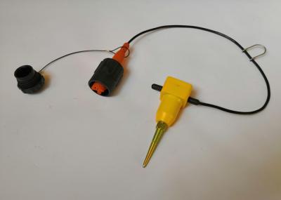 China 100Hz Vertical Seismic Geophone KCK Male Connector 1m Leader Cable for sale