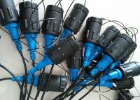China 3 Core Geophone Connector , KCK Screw Seismic Cable Connector for sale