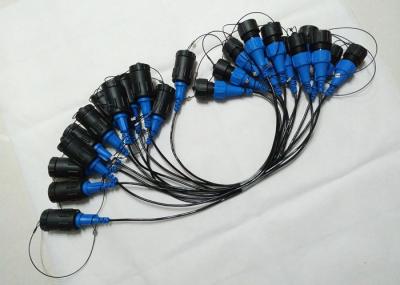 China 3 Core Geophone Connector , KCK Screw Seismic Cable Connector for sale