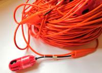 China 24 Channel Hydrophone Cable 10Hz 135m Length 61 Pin Female Connector for sale