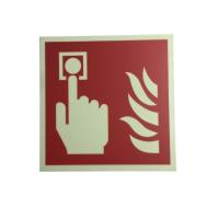 China 100g Call Point Photoluminescent Fire Signs Glow In The Dark ISO9001 Certificate for sale