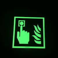 China 100g Call Point Photoluminescent Fire Signs Glow In The Dark ISO9001 Certificate for sale