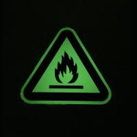 China Photoluminescent Explosive Hazard Symbol Custom Warning Signs for sale