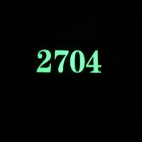 China Photoluminescent House Number Sign Glow In The Dark for sale