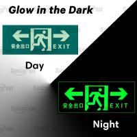 China Running Man Photoluminescent Safety Exit Sign For Emergency Evacuation for sale