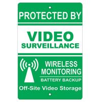 China Aluminum Reflective Video And Audio Security CCTV Surveillance Signage OEM for sale