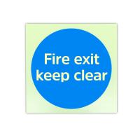 China OEM Photoluminescent Fire Signs Self Luminescent Exit Signs For Fire Door Keep Shut for sale