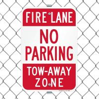 China Laminated Aluminum Safety No Parkingfire Lane Signs ODM for sale
