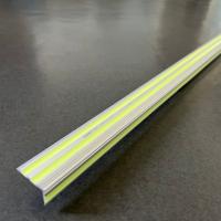 China Washable Yellow Photoluminescent Stair Nosing Edge Trim For Floor Protection for sale