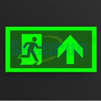 China Odm Aluminum Safety Route Hotel Fire Evacuation Signs Glow In The Dark for sale
