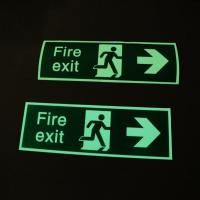 China 1mm Photoluminescent Safety Exit Sign Fire Evacuation Signage for sale
