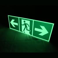 China Fluorescent Emergency Evacuation Symbols Hotel Fire Evacuation Signs for sale