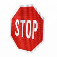 China Red Safety Custom Reflective Sign Traffic Octagon Stop Sign for sale