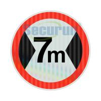 China EGP Reflective Restriction Width Limit Road Sign Customized 600mm for sale