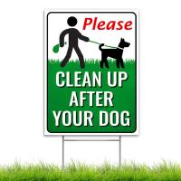China Aluminum Custom Reflective Sign Please Clean Up After Dog HIP EGP Grade for sale