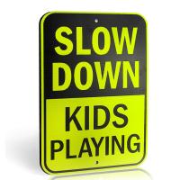 China SLOW DOWN Kids Playing Sign for sale