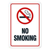 China Aluminum Safety Warning Sign For No Smoking for sale